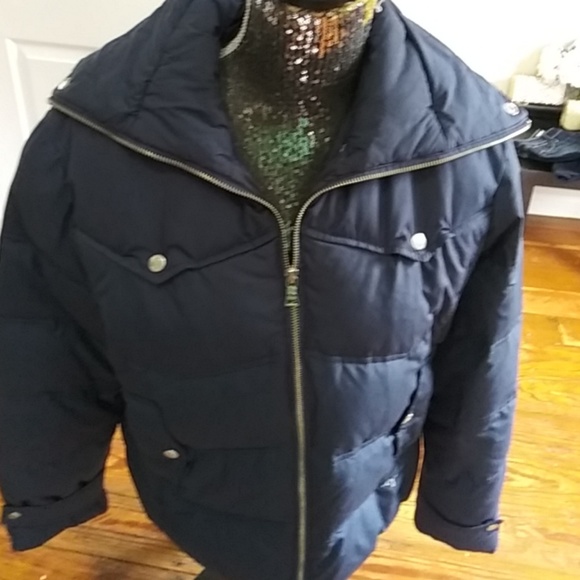 Guess | Jackets & Coats | Guess Navy Blue Puffy Jacket | Poshmark